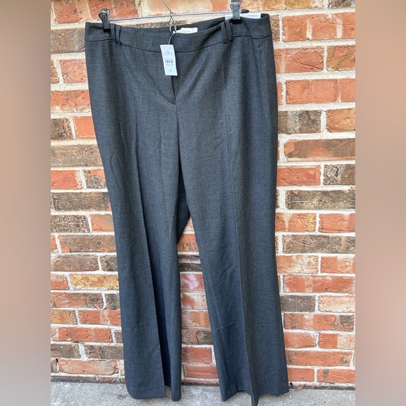 LOFT | Pants & Jumpsuits | Loft Julie Curvy With Stretch Gray Pants ...